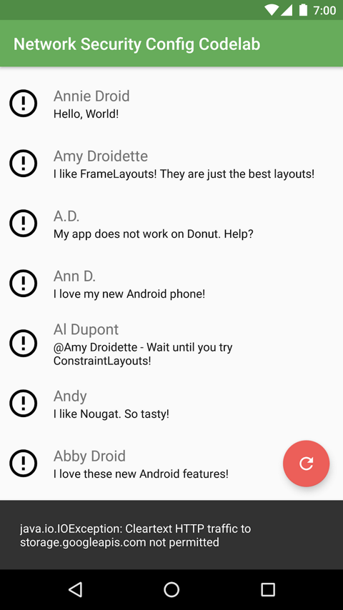 Android 网络安全配置 Codelab | Android Developers