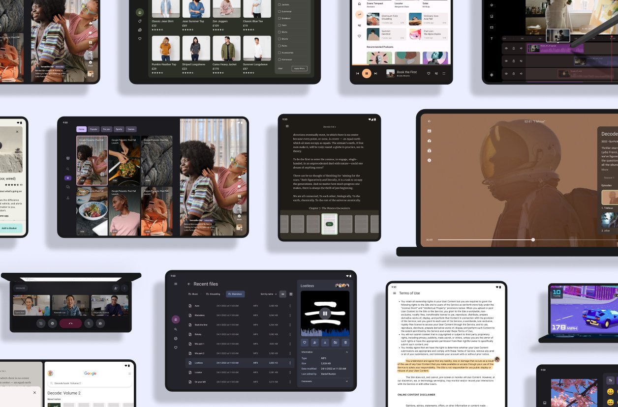 Large Screens | UI Design | Android Developers