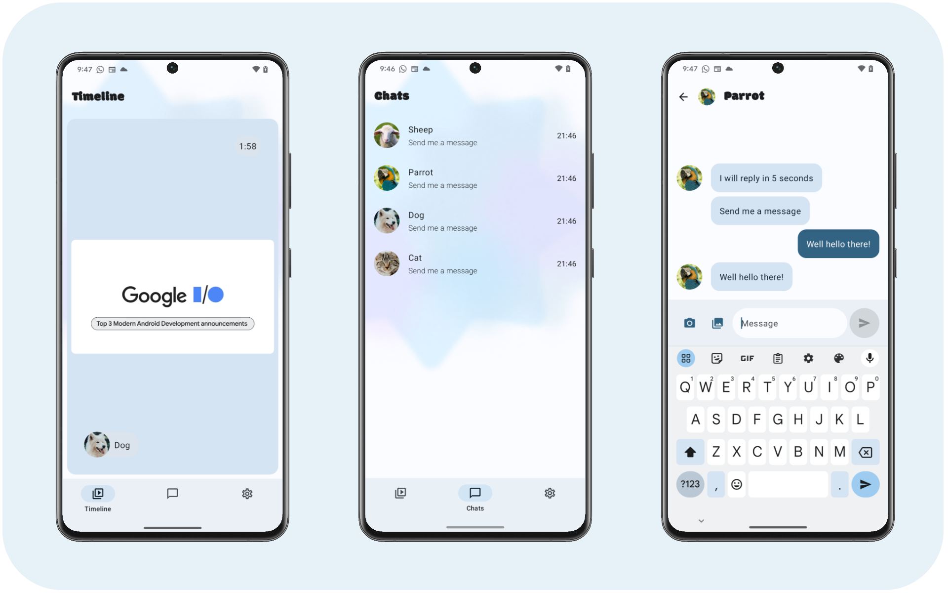 Android Social & Messaging Samples | Android social | Android Developers